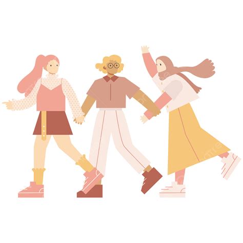 Unity Diversity Vector Hd PNG Images Unity In Diversity Feminism Girls Girls Holding Hands