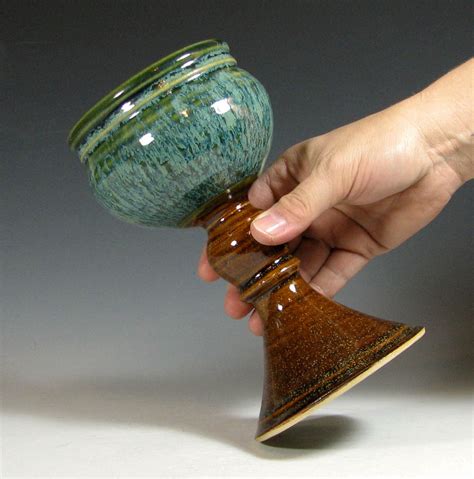 Wine Goblet Chalice Handmade Ceramic Wine Glass By Hughespottery