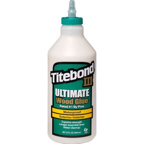 Medienos klijai “Titebond III ULTIMATE” 948ml - Staliui.lt