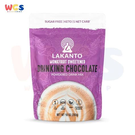Jual Lakanto Monkfruit Sweetener Drinking Chocolate Mix Sugar Free 283g