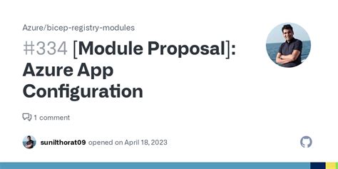 Module Proposal Azure App Configuration · Issue 334 · Azurebicep