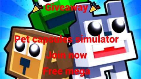 Giveaway Roblox Pet Capsules Simulator Youtube