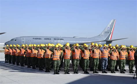 Llegan al AIFA 120 elementos del Ejército y Conafor tras prestar ayuda