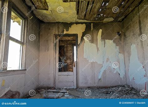 Interior Room Of An Abandoned Farmhouse In Southeastern Washington Usa
