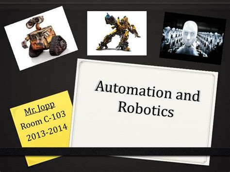 ppt automation and robotics powerpoint presentation free download