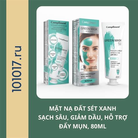 Mặt nạ đất sét xanh Compliment Green Mask làm sạch sâu, giảm dầu nhờn ...