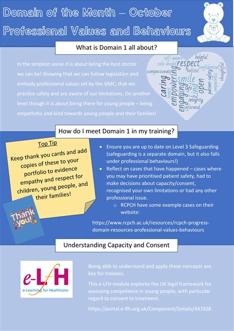 Domain Of The Month Domain 1 Professional Values And Behaviours
