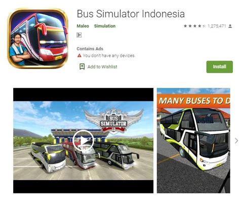 Bus Simulator Indonesia Maleo Game Android Nuwori
