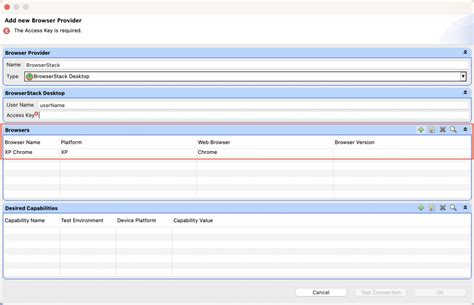 Browserstack Desktop Configuration Provar Documentation