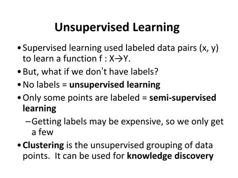 Ppt Unsupervised Learning Clustering Powerpoint Presentation Free
