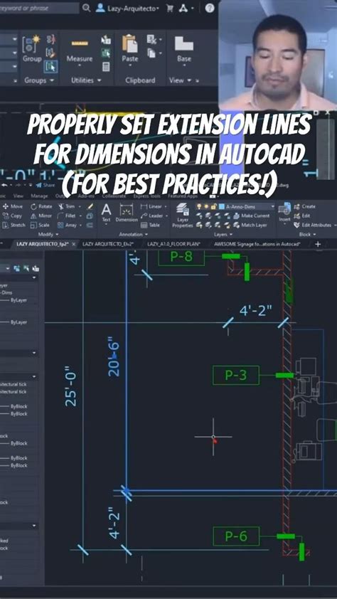 Properly Set Extension Lines Ford Dimensions In Autocad For Best Practices Autocad Proper
