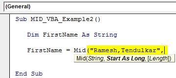 VBA MID Function How To Use Excel VBA MID Function