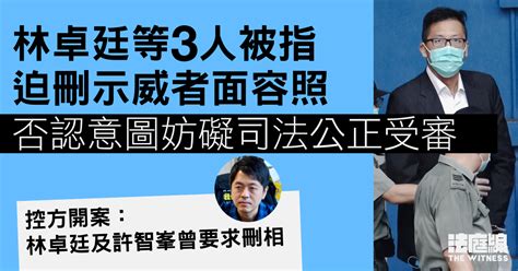 被指迫刪示威者面容照 林卓廷等 3 人否認意圖妨礙司法公正案開審 法庭線 The Witness