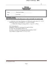 Electric Circuits II Midterm Exam Study Guide Course Hero