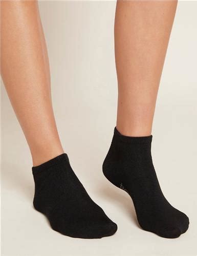 Boody Womens Cushioned Sport Ankle Socks Black 3 9 Kiah Organic And Wholefoods Warehouse