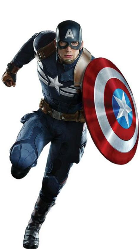 Captain America Flying With Shield