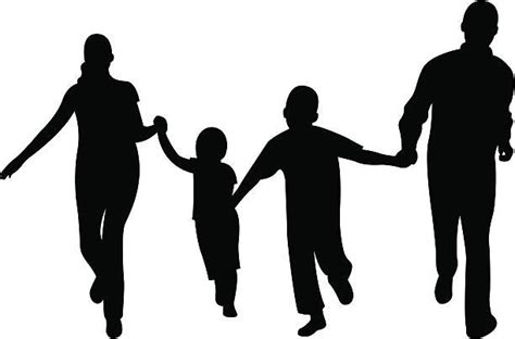 Трафарет семьи из 4 человек 36 фото