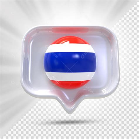 Ícone da Tailândia Elemento 3D Cinza Para Composição PSD download