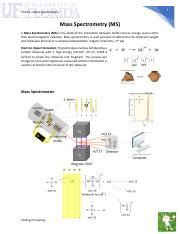 Understanding Mass Spectrometry Molecule Analysis Course Hero
