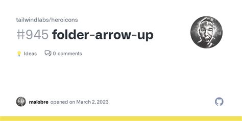 folder arrow up · tailwindlabs heroicons · discussion 945 · github