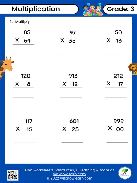 Multiplication Worksheet For Grade 3 0 2023 12 04 092146 Pdf