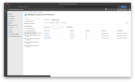 View And Export Your Intune Device Management Scripts Using The