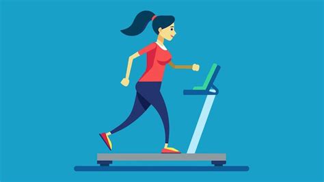 Premium Vector Vibrant Vector Art Of Women On A Treadmill