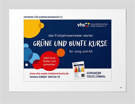 Werbekampagne Für Die Kreisvolkshochschule Saale Holzland