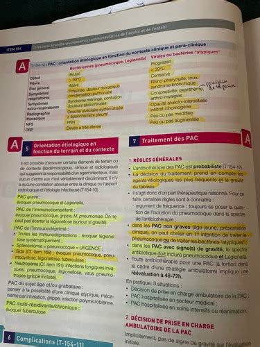 Item 154 Infection Pulmonaire Cartes Quizlet