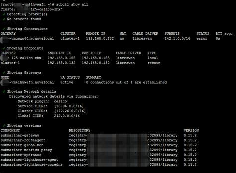 Connection Between Two Clusters Error · Issue 2724 · Submariner Io