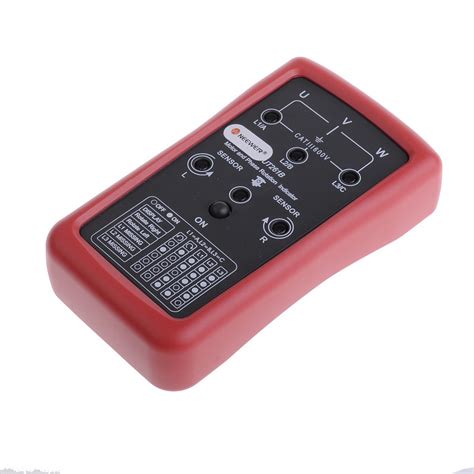 Phase LED Motor Rotation Phase Sequence Indicator Tester METER EM