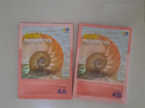 Think Mathematics New Syllabus 8th Edition Sec 4a 4b Hobbies And Toys Books And Magazines