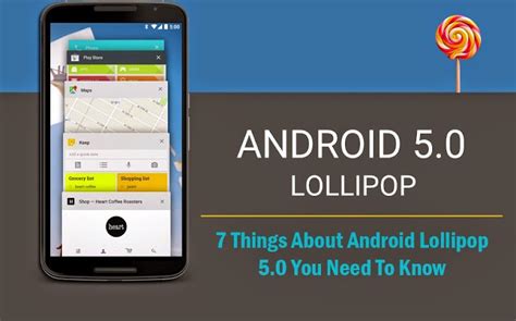 7 Things About Android Lollipop 50 You Need To Know