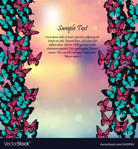 Spring Background With Butterflies Royalty Free Vector Image