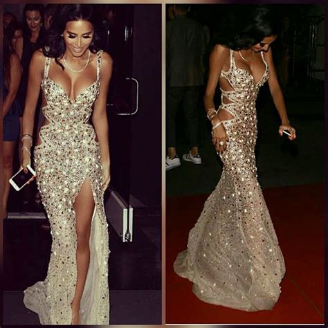 Gorgeous Prom Dresses Sexy Prom Dress Side Slit Prom Dress Sparkle