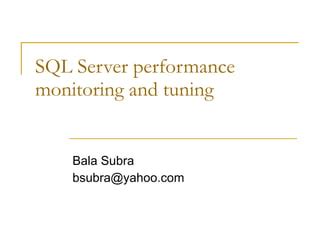 Sql Server Performance Tuning PPT