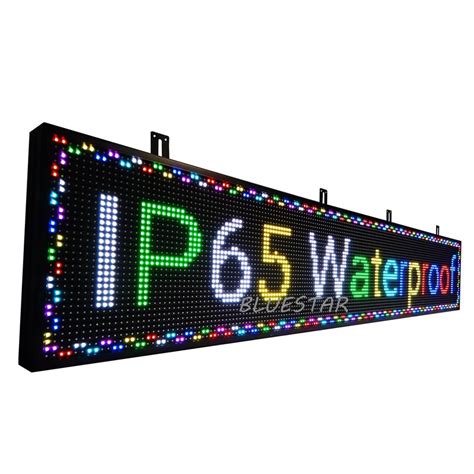 P Scrolling LED Sign WiFi Programmable LED Display Outdoor IP Waterproof Digital Message