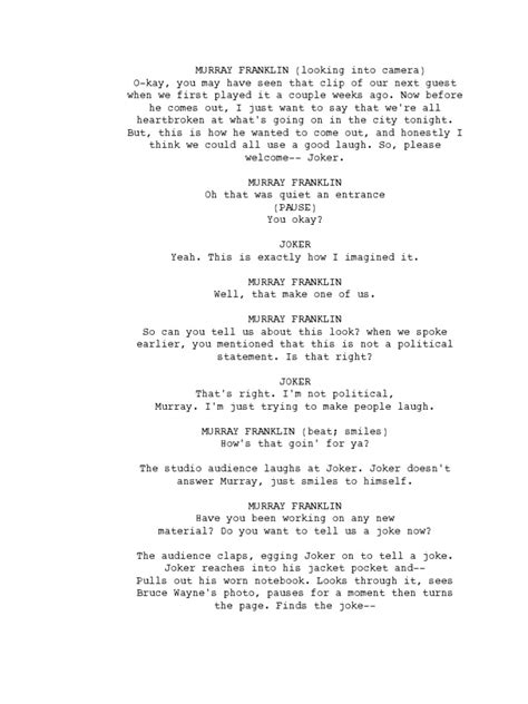 joker scene script pdf jokes