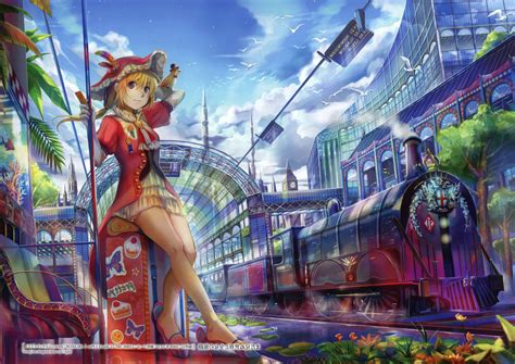 배경 화면 애니메이션 소녀들 원작자 지형도 신화학 후지 초코 제전 스크린 샷 포토 몽타주 놀이 공원 3491x2473 Px 3491x2473