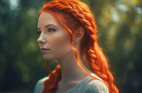 Premium Photo Twisted Braid Hairstyle Portrait Fashion Style Girl