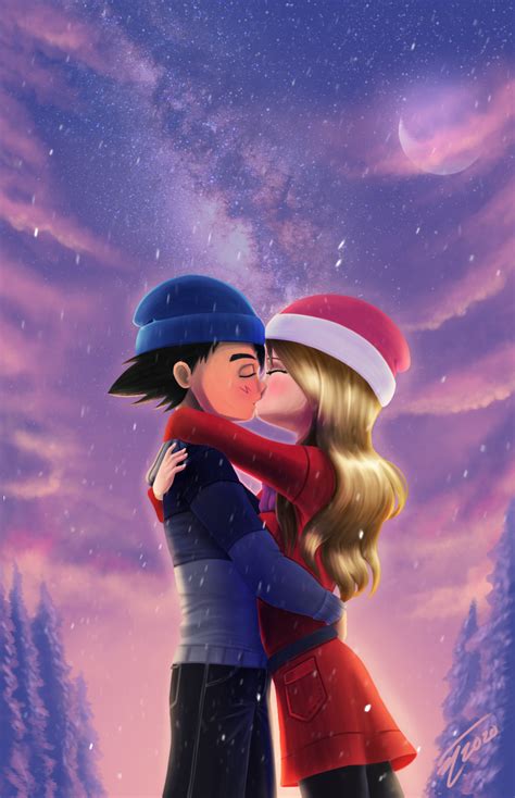 Ash And Serena The Little Warm Moments By Nexel Arts On Deviantart