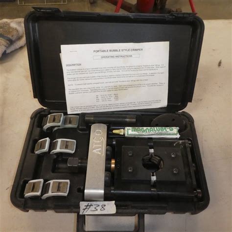 Lot 38 Atco Portable Bubble Style Hose Crimper Kit Model 3700