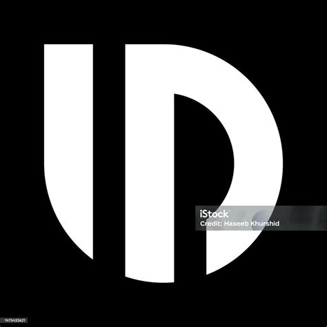 Logo Dp Minimal Icône Dune Lettre Sur Fond De Luxe Idée De Logo Basée