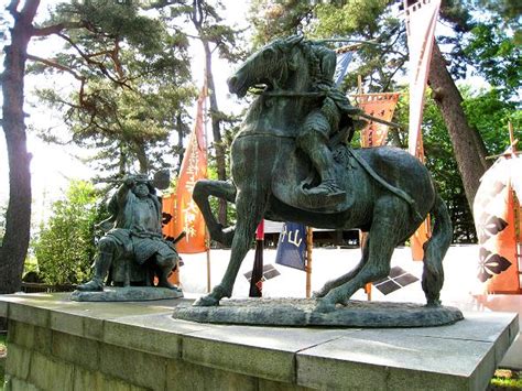 武田信玄銅銅像城の旅への城写見 じょうしゃけん