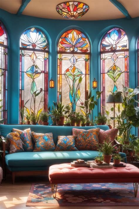 17 Dreamy Picturesque Stained Glass Interior Decorating Ideas Home