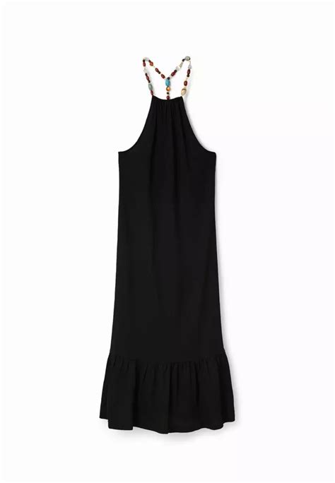 Buy Desigual Desigual Woman Beaded Strappy Midi Dress 2025 Online Zalora