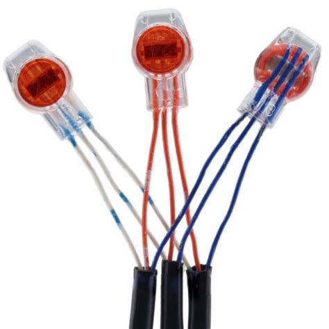 Red Button Telephone Butt Splice Connector
