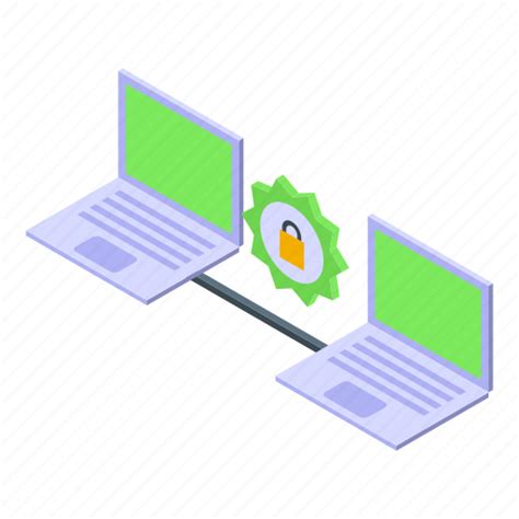 Laptop Ssl Certificate Isometric Icon Download On Iconfinder