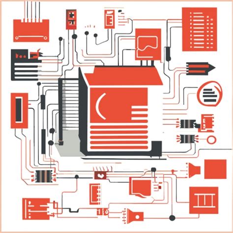Intricate Electronic Circuits Premium Ai Generated Image