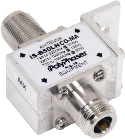 Polyphaser Is B50ln C0 Ma Dc Blocked Bulkhead Lightning